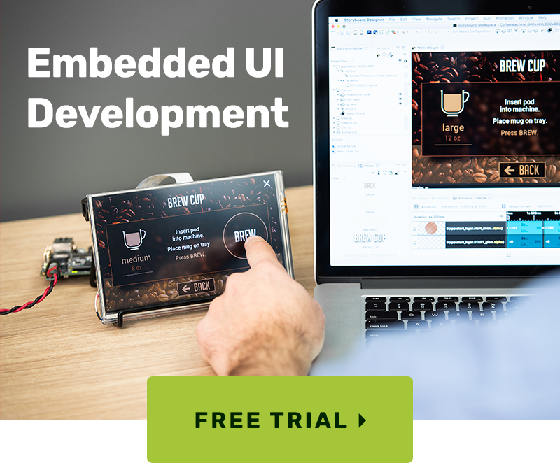 Free Trial | embedded GUI development framework | Storyboard by AMETEK Crank